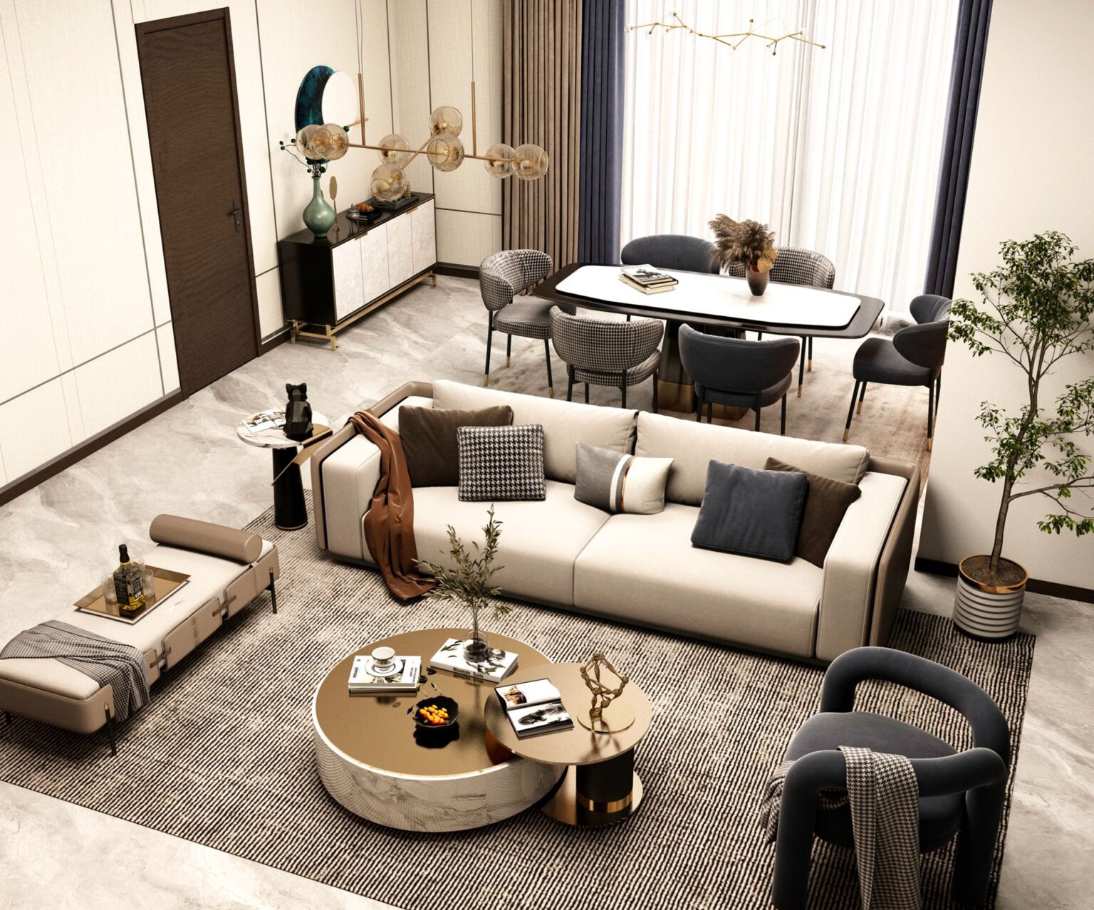 [Tổng hợp] 10 mẫu thiết kế phòng khách nhỏ 10m2 đẹp ấn tượng